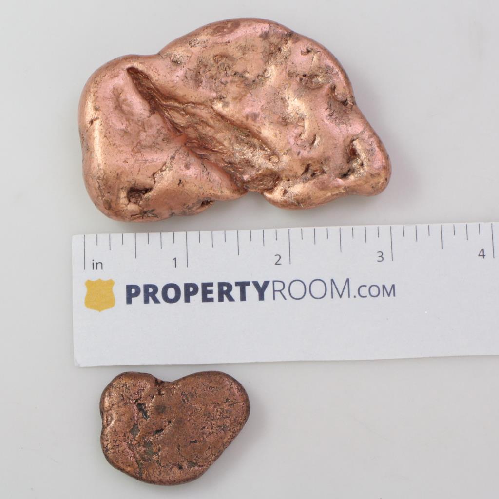 276.38g Melted Copper, 2 Pieces | Property Room