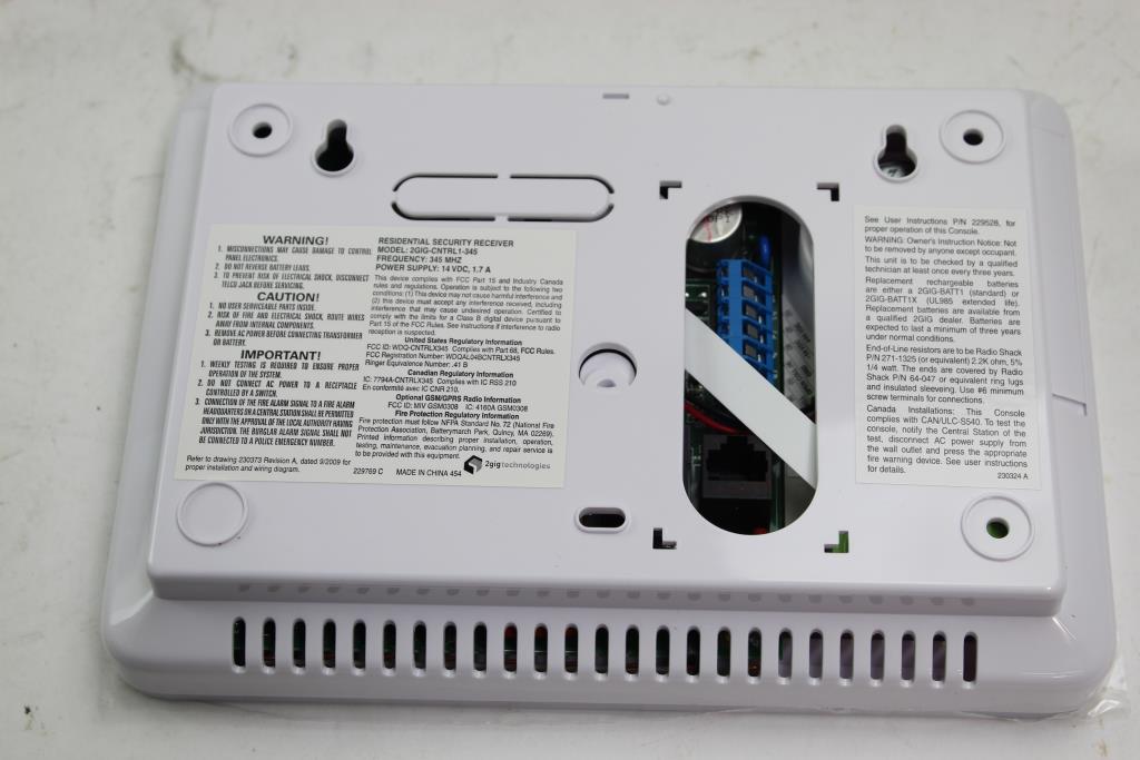 2Gig APX Alarm Wireless Security System Control Panel | Property Room