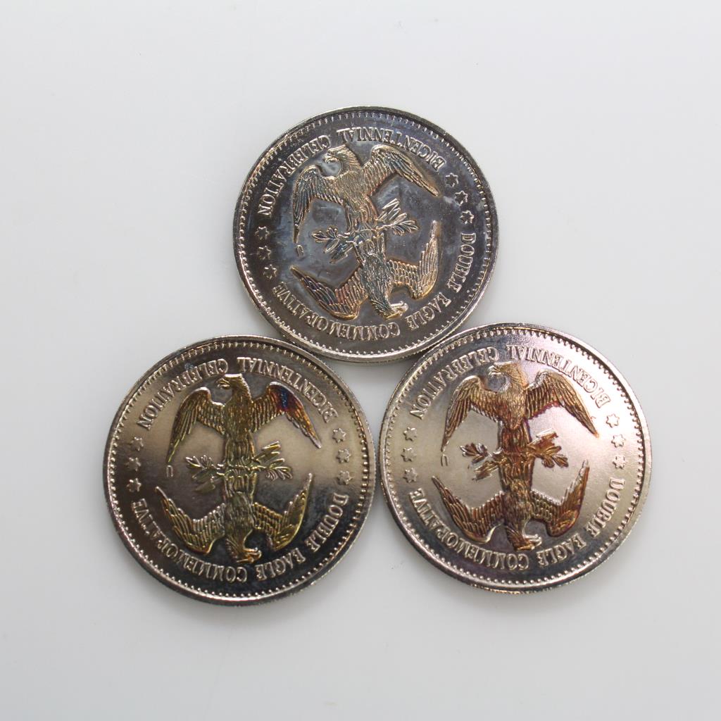 3 Double Eagle US Constitution Commemorative Tokens | Property Room