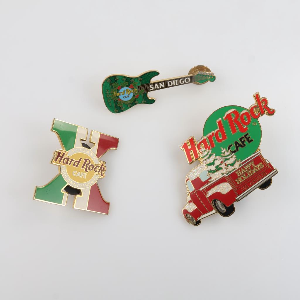 3 Hard Rock Cafe Limited Edition Pins | Property Room