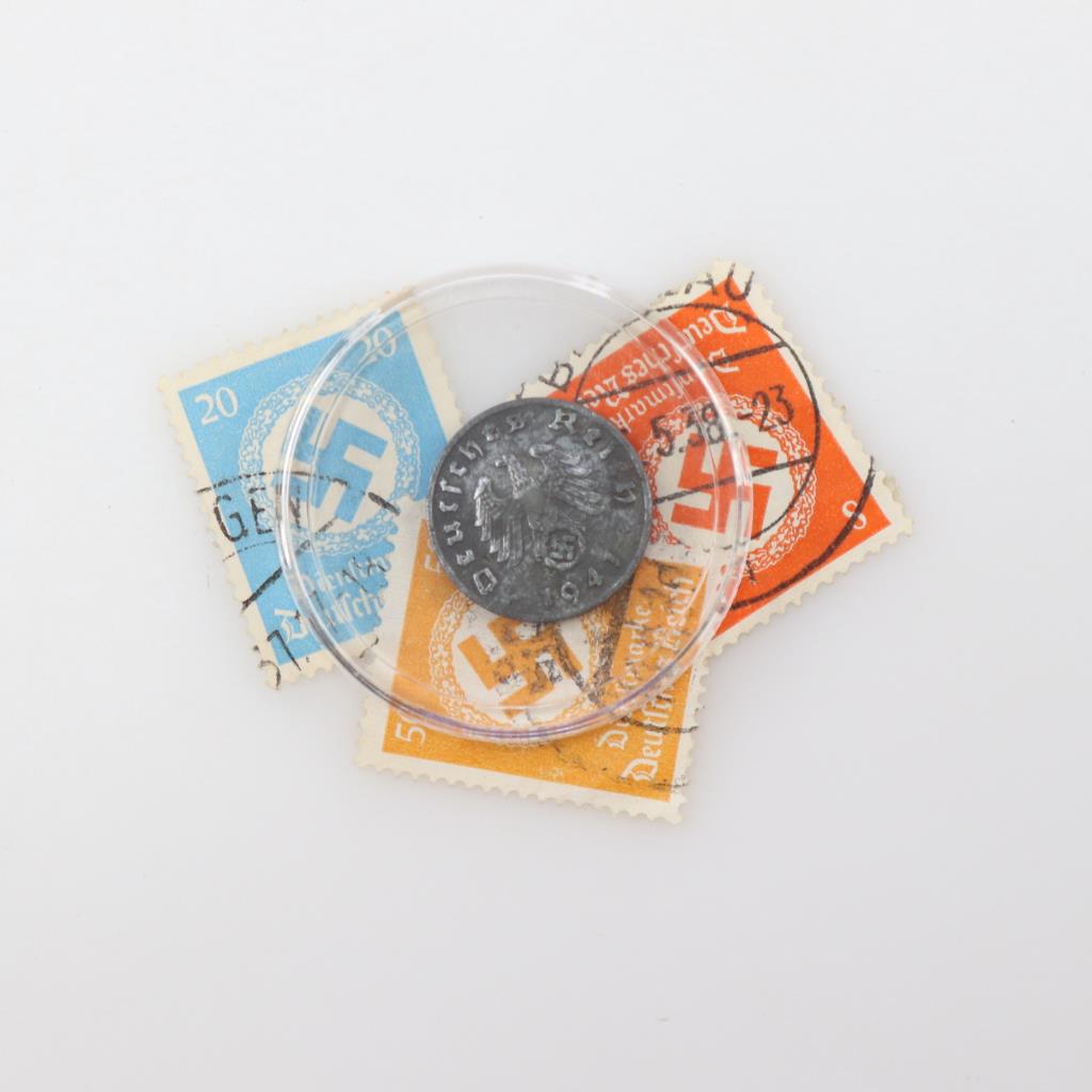 3 Stamps With 1 Coin | Property Room