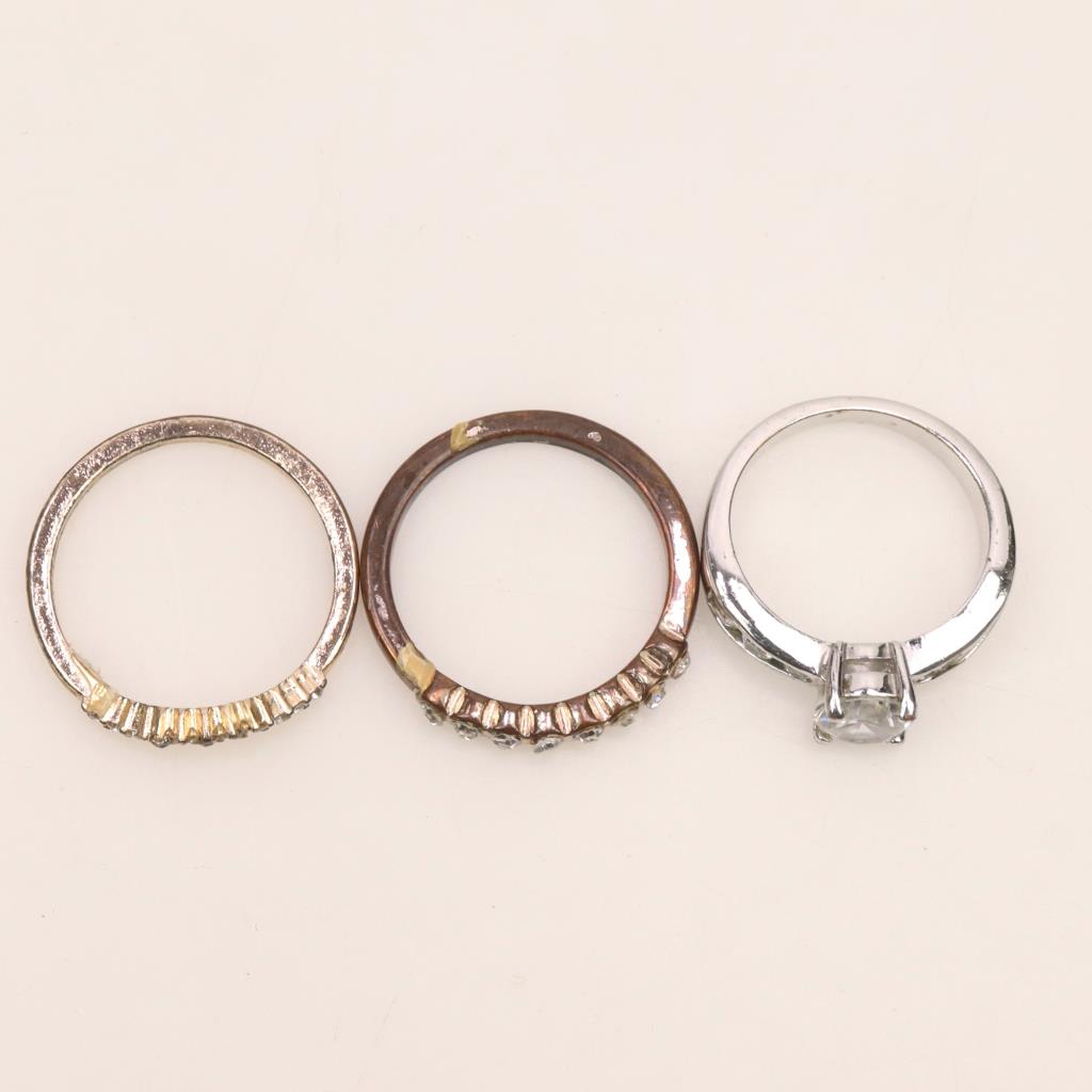 3 Tri Color Fashion Rings | Property Room