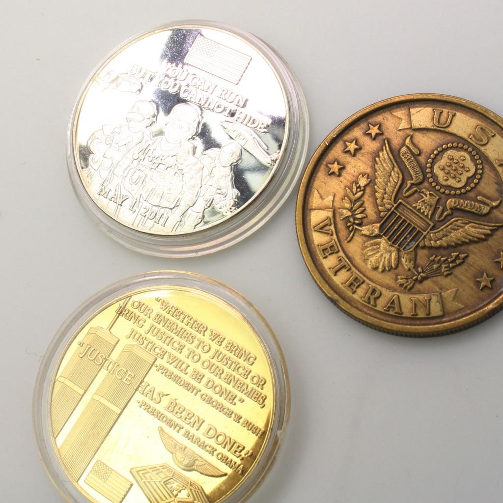 3 U.S. Military Inspired Tokens | Property Room