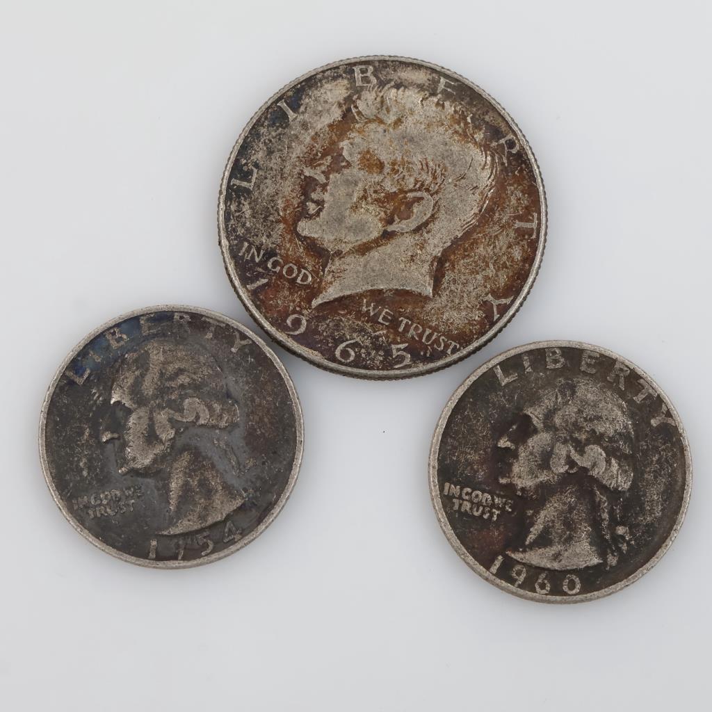 3 US Silver And Silver Clad Coins | Property Room