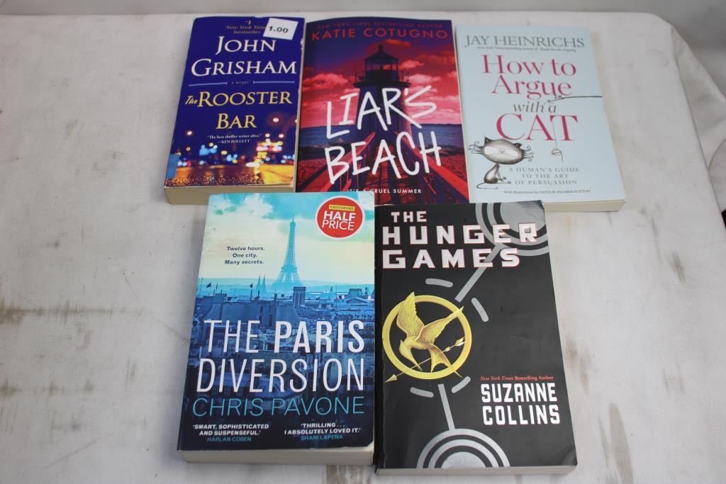 30 Assorted Used Books - Gresham, Hunger Games and More | Property Room
