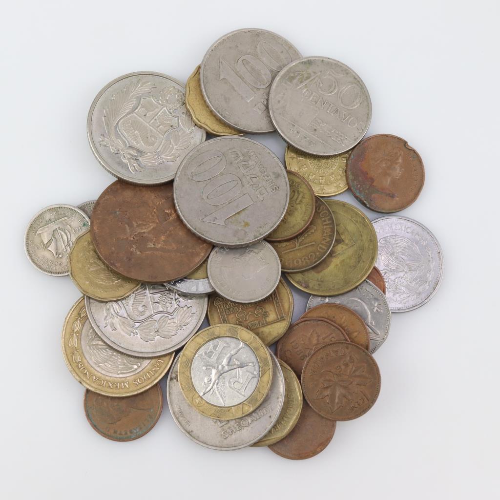 30+ Foreign Coins & Tokens | Property Room