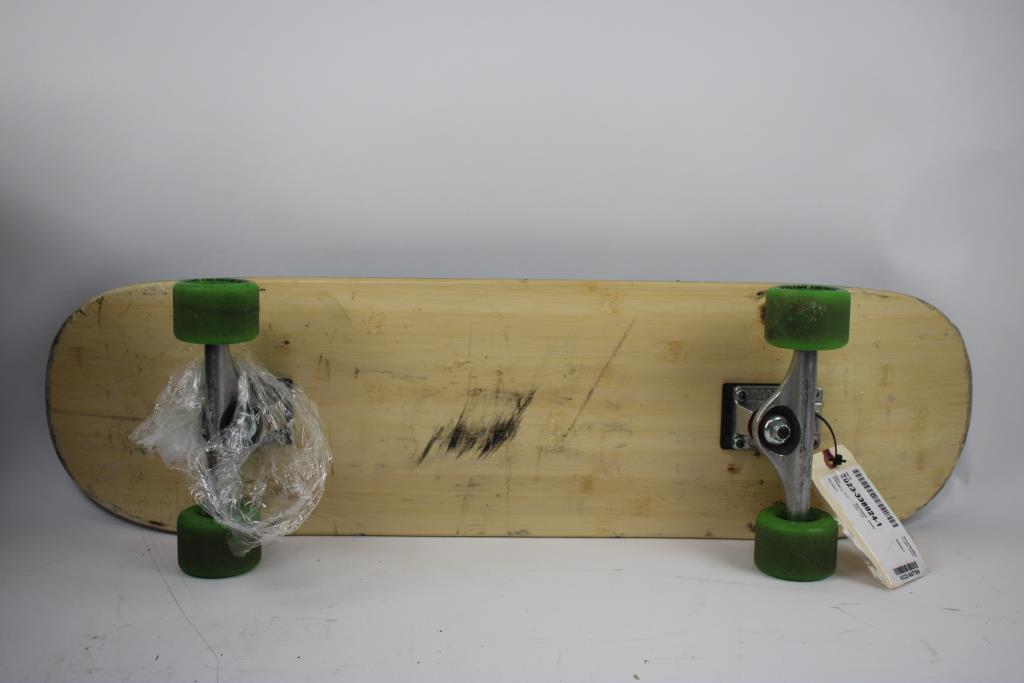 32" Skateboard With Green Cruiser Wheels | Property Room