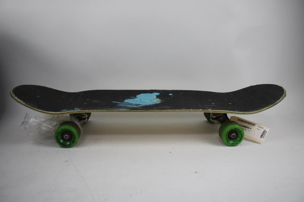 32" Skateboard With Green Cruiser Wheels | Property Room
