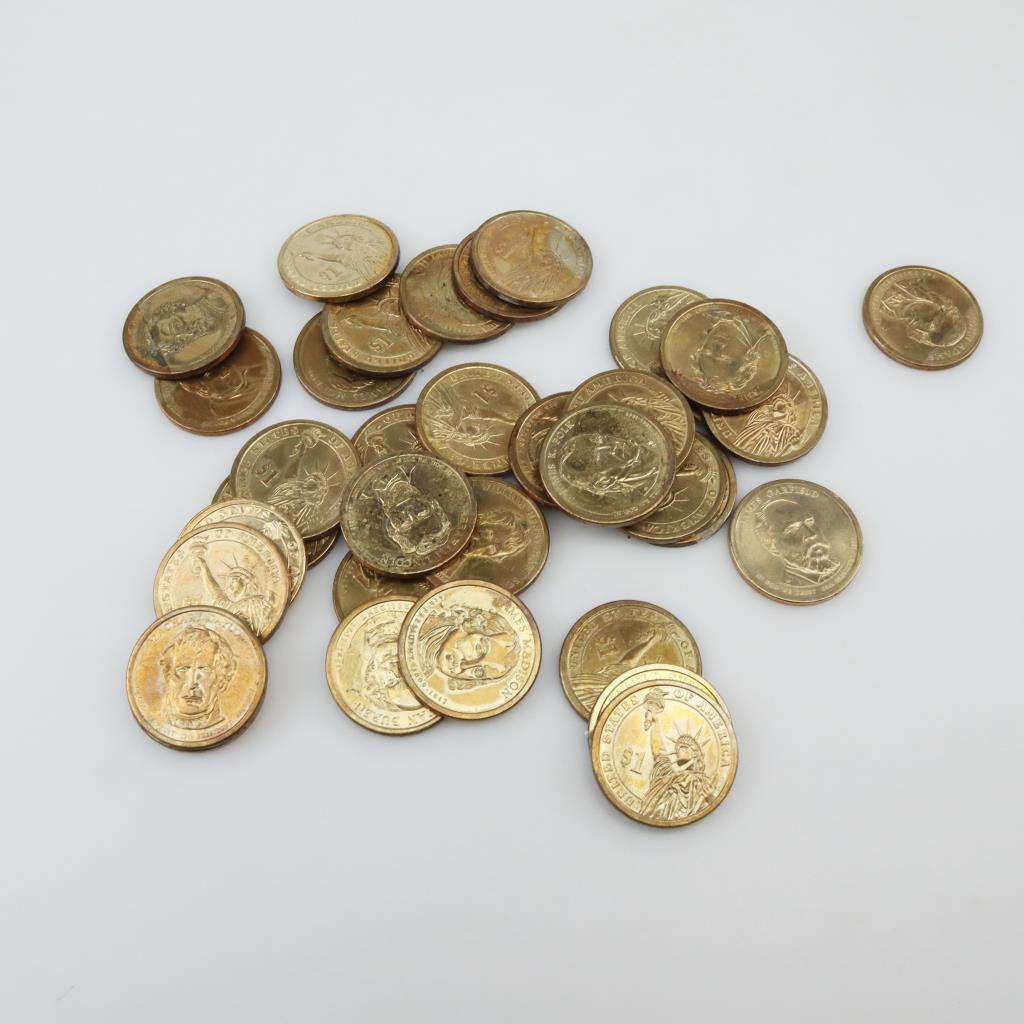 32+ US Presidential One Dollar Coins | Property Room