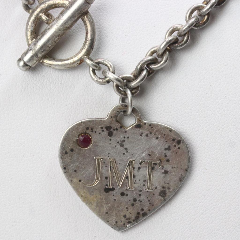 37.93g Silver Lenox Necklace With Heart Pendant | Property Room