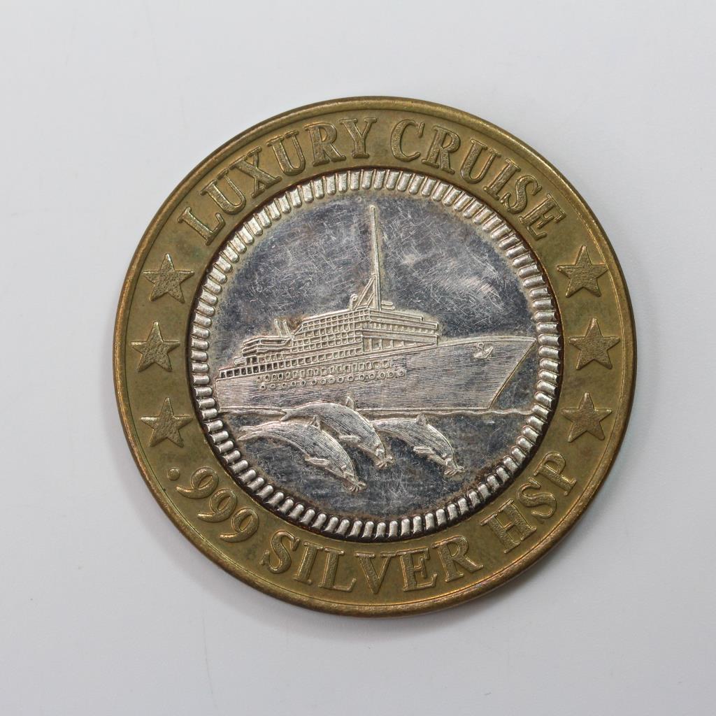 39g, .999 Silver Luxury Cruise Coin | Property Room