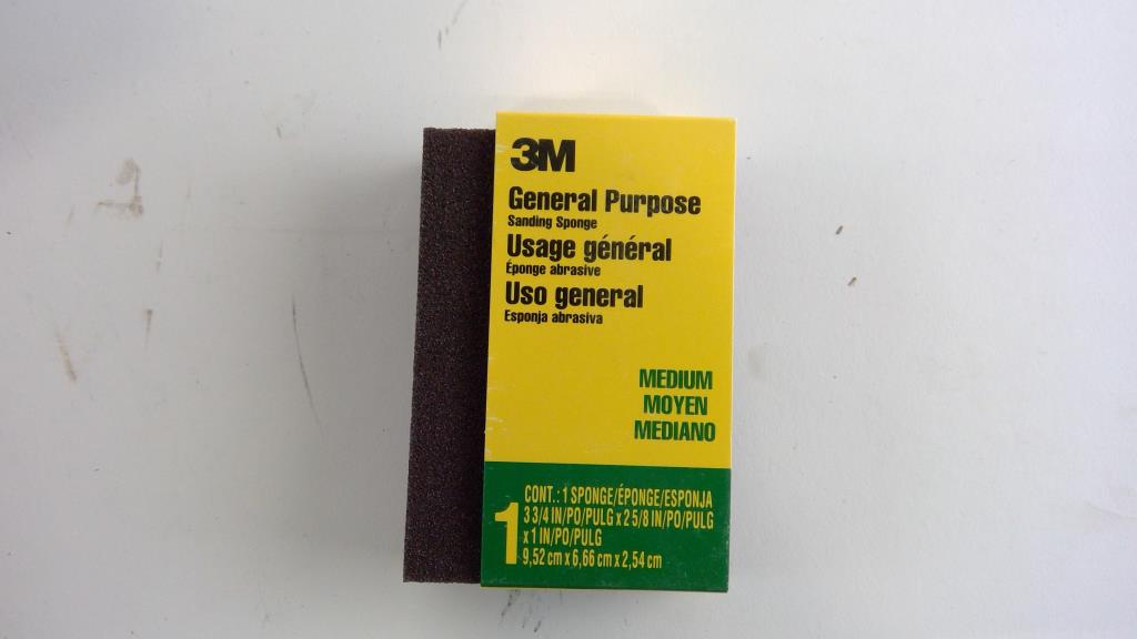 3M General Purpose Sanding Sponge, 5+ Pieces | Property Room