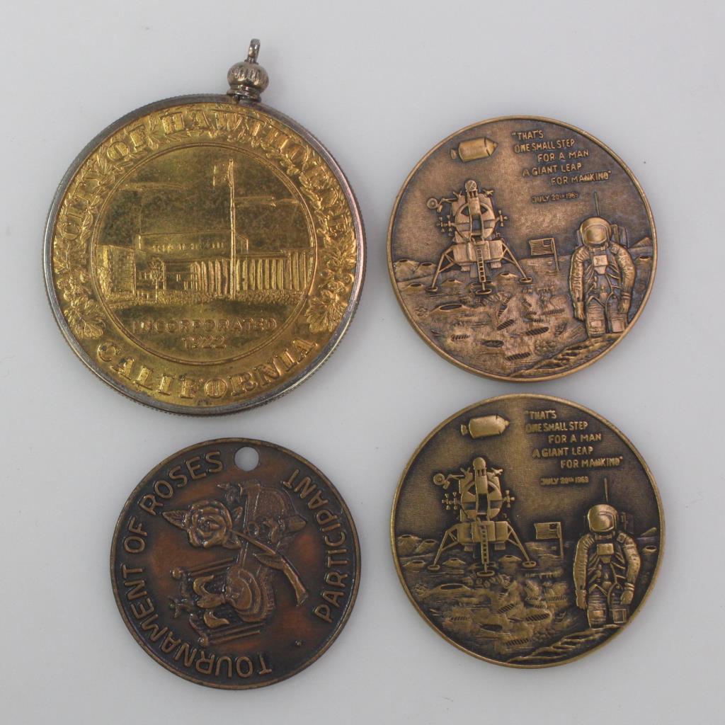 4 Assorted US Tokens | Property Room