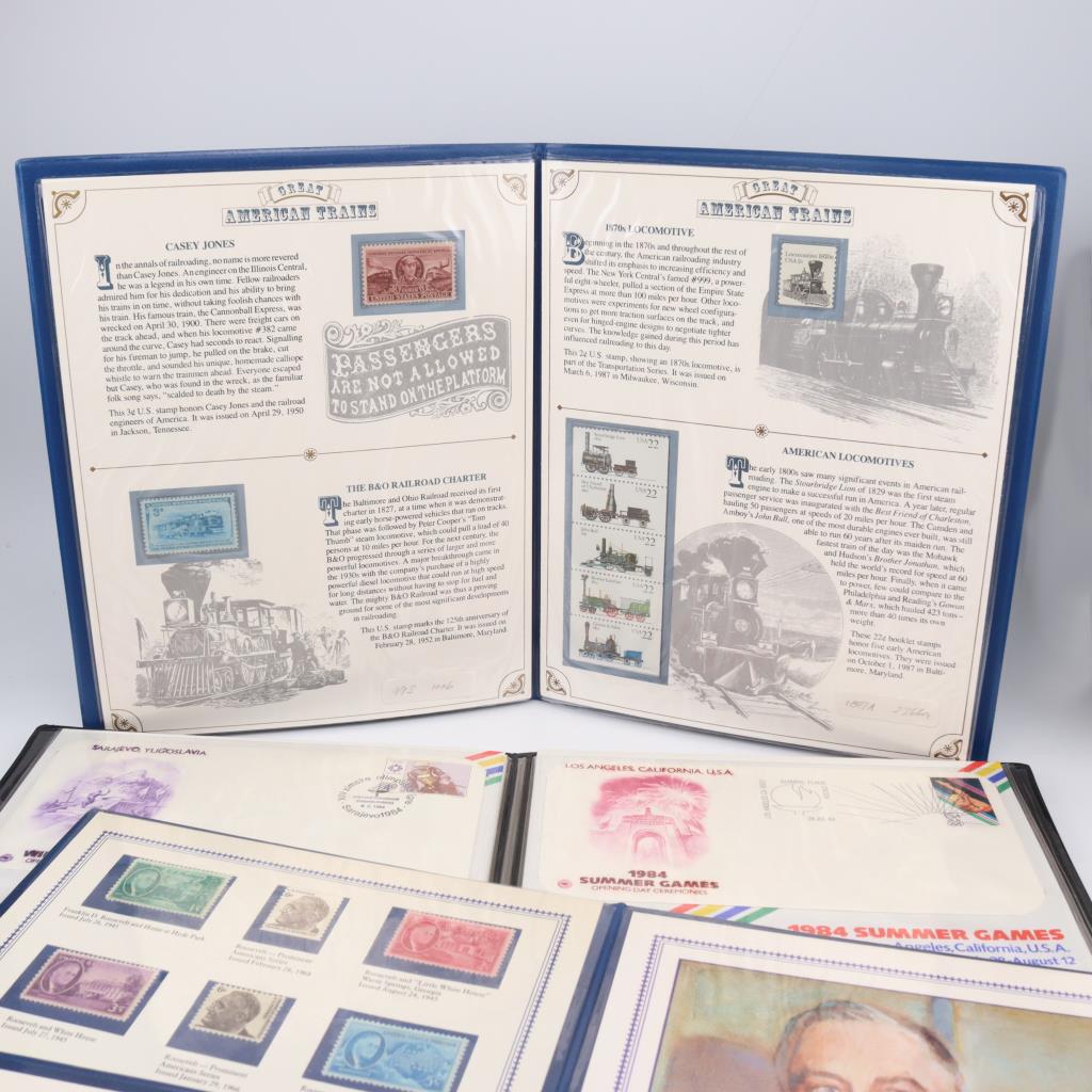 4 Commemorative Stamp Folios, 25+ Stamps | Property Room