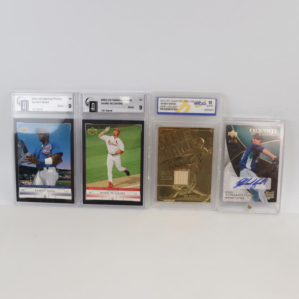 4 Graded Baseball Trading Cards In Slabs | Property Room