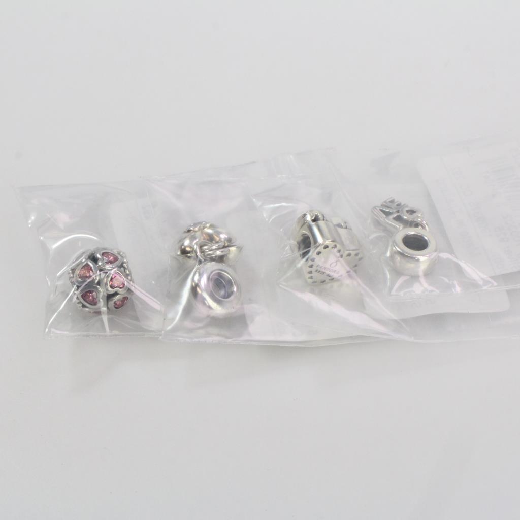 4 New Pandora Silver Charms | Property Room