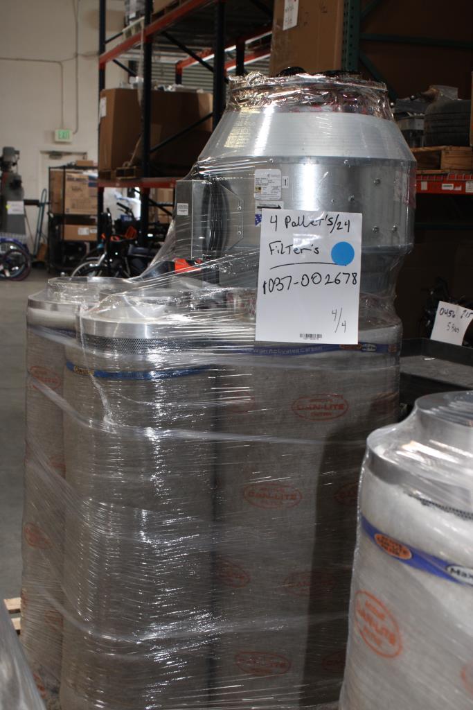4 Pallets Of Misc Exhaust Fans And Filters | Property Room