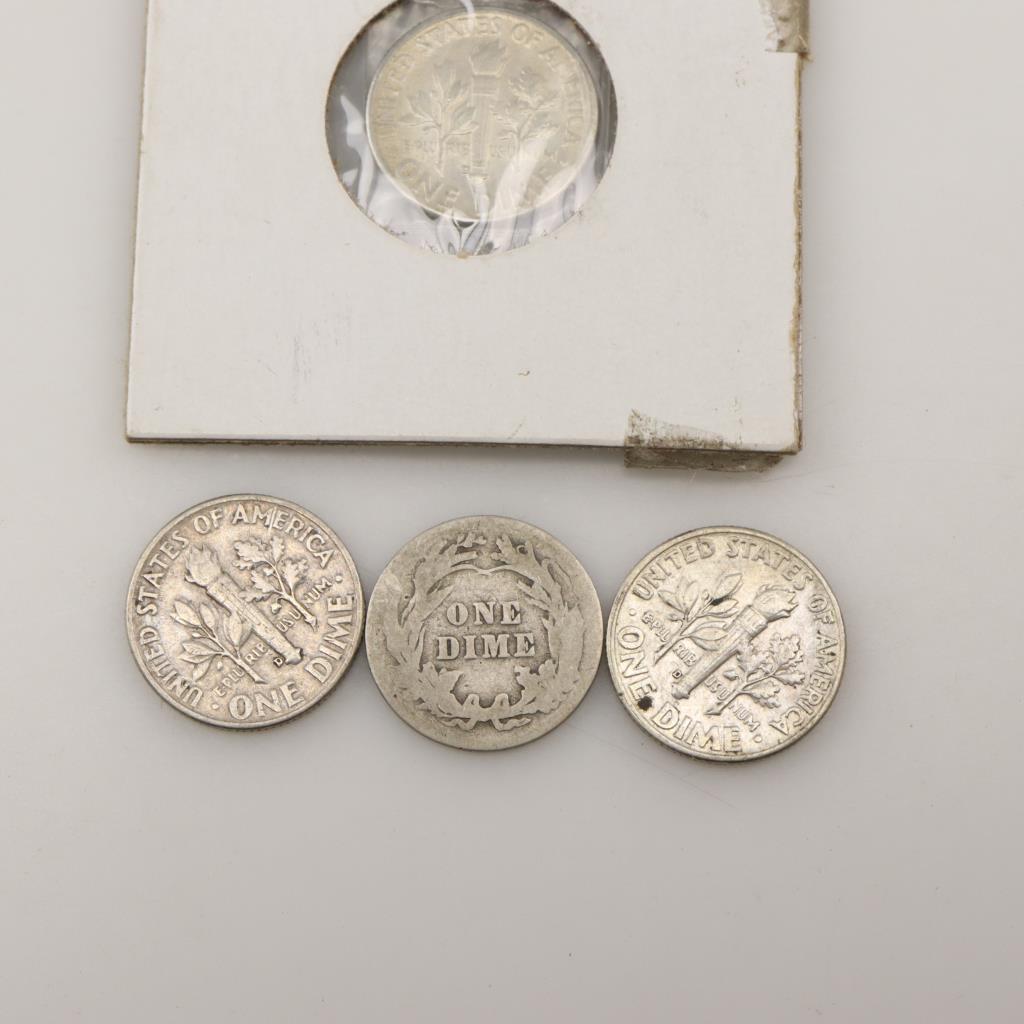 4 US Silver Dimes | Property Room