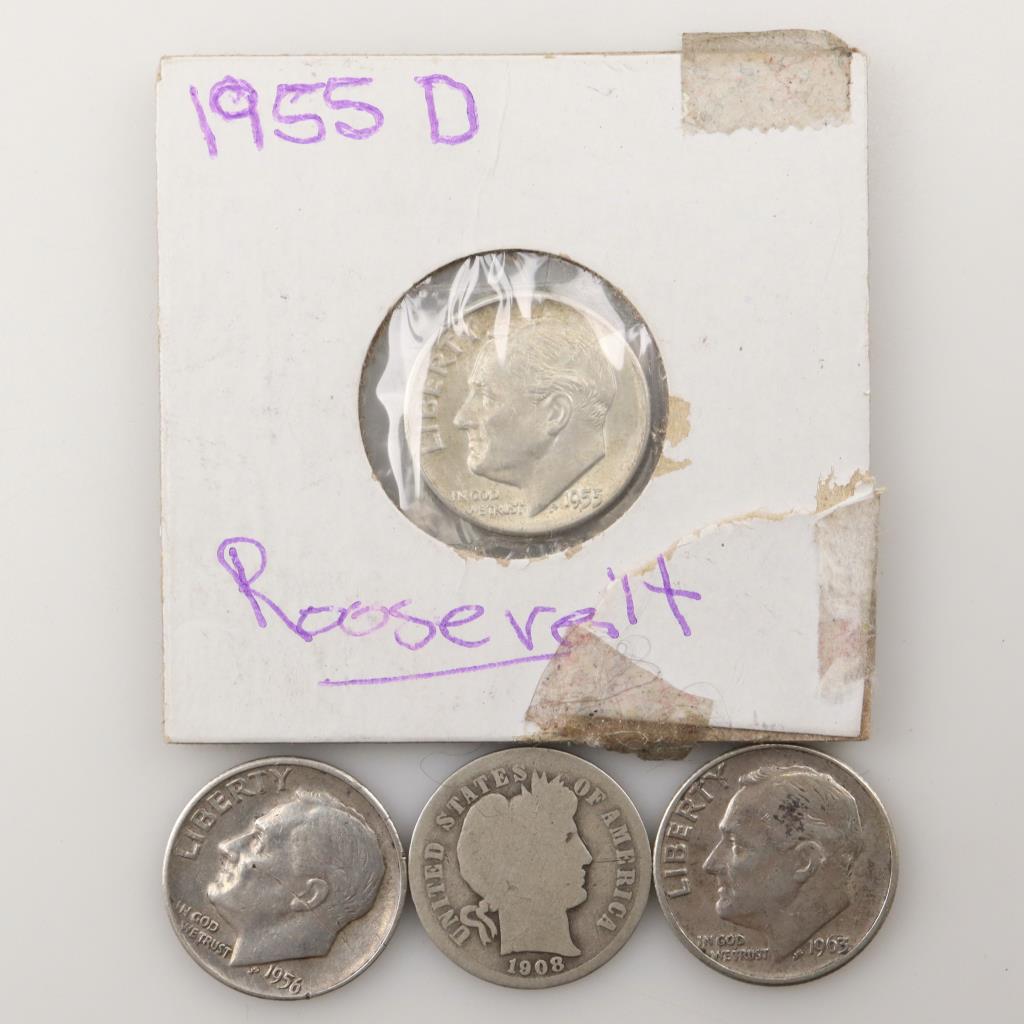 4 US Silver Dimes | Property Room