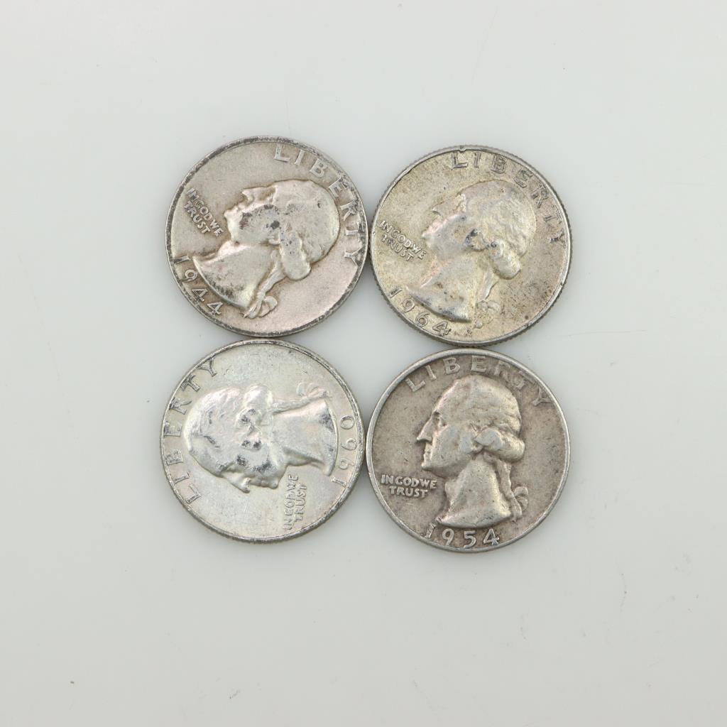 4 US Silver Quarters | Property Room