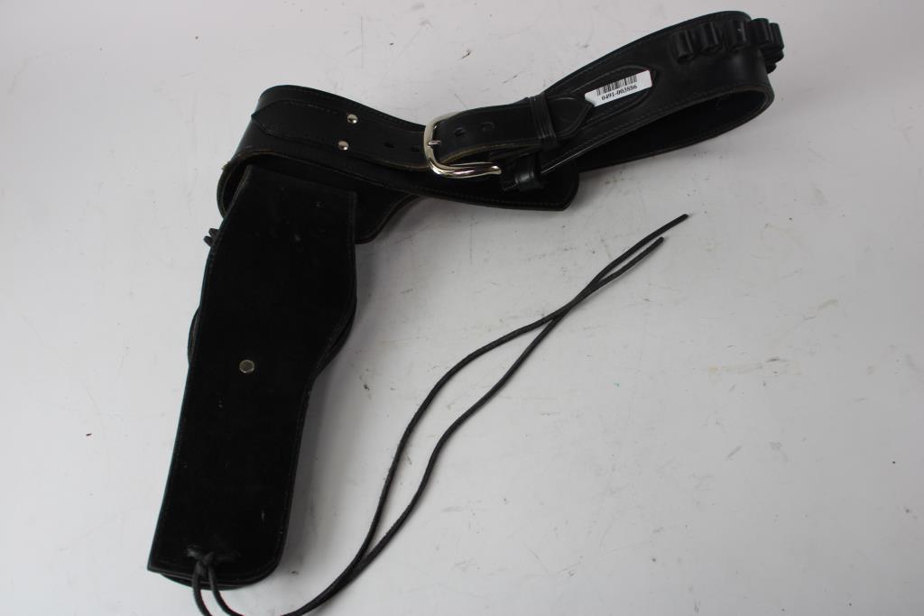 44 Caliber Gun Holster Belt, Black | Property Room