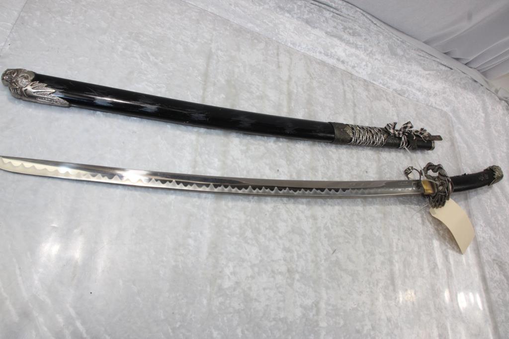 440 Stainless Steel Sword Of Shiny Quality Design With Dragon Design ...