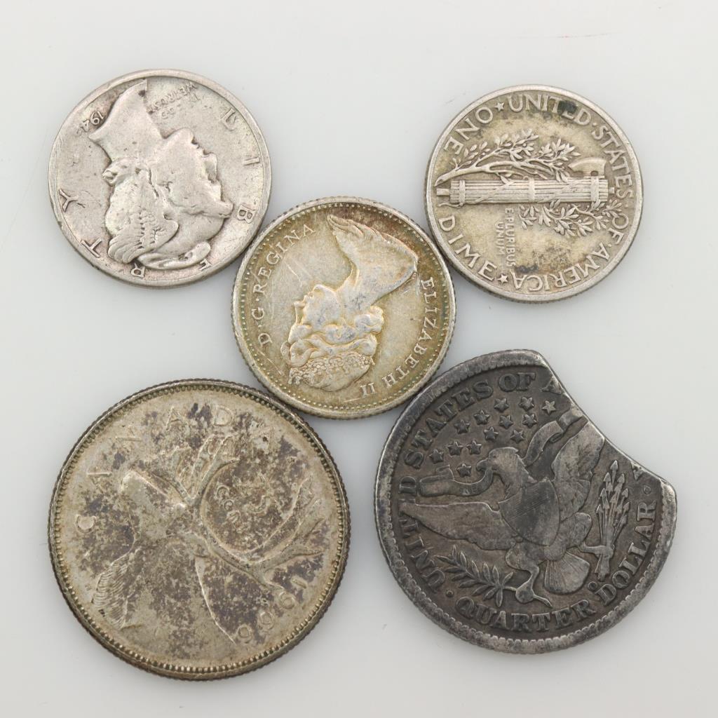 5 US And Foreign Silver Coins | Property Room