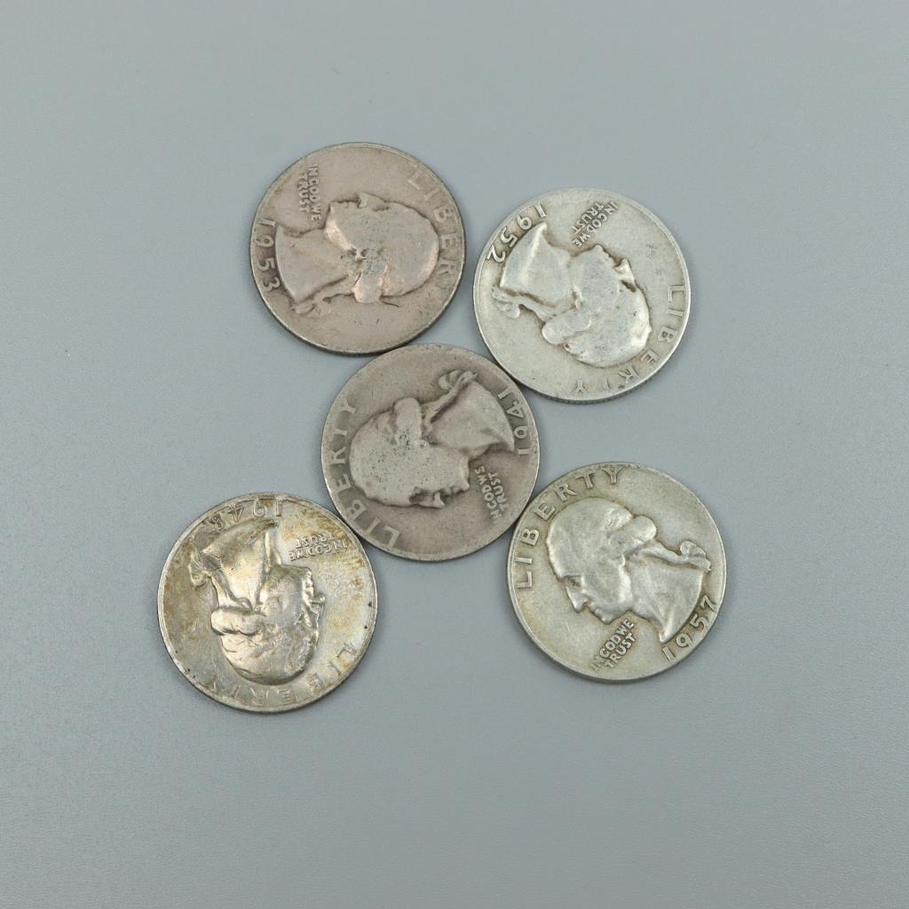 5 US Silver Quarters | Property Room