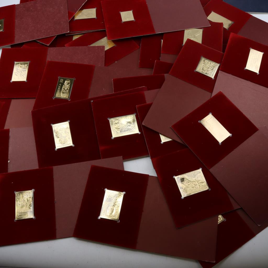 50+ Gold Replica Of The US First Day Of Issue Stamps | Property Room