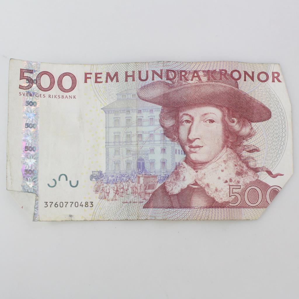 500 Swedish Krona Banknote | Property Room