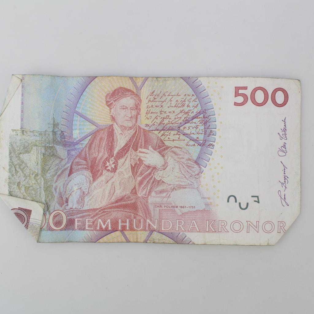 500 Swedish Krona Banknote | Property Room