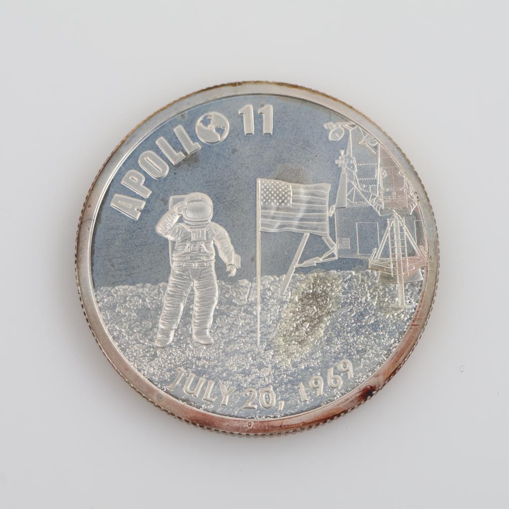 50th Anniversary Of Apollo 11 Fine Silver 1 Troy Oz Round | Property Room