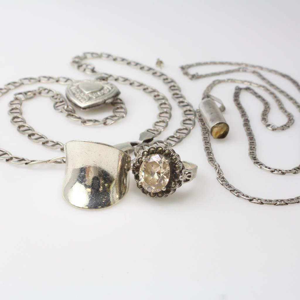 52.8g Silver Jewelry, 7 Pieces | Property Room