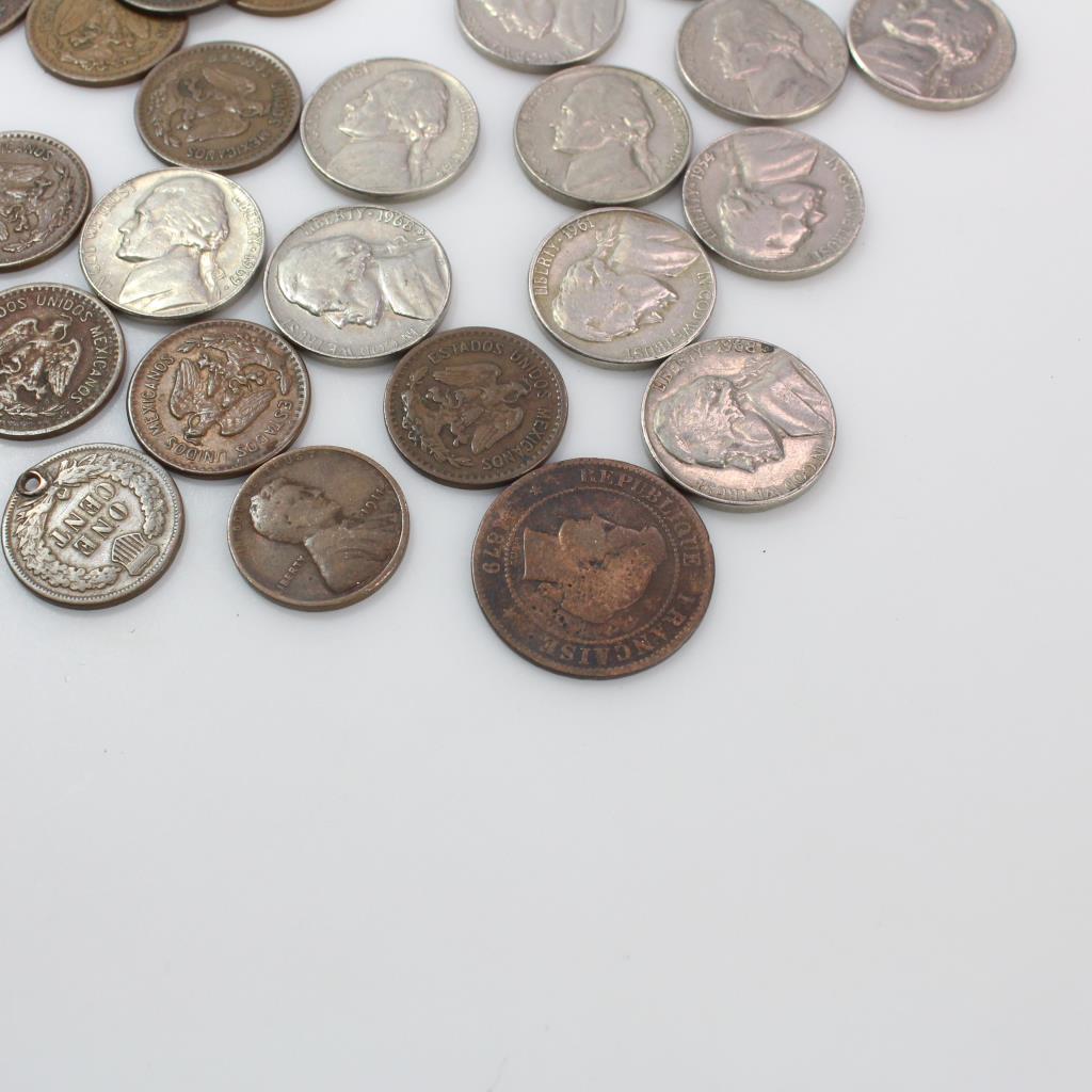 57 Assorted US And Foreign Coins | Property Room