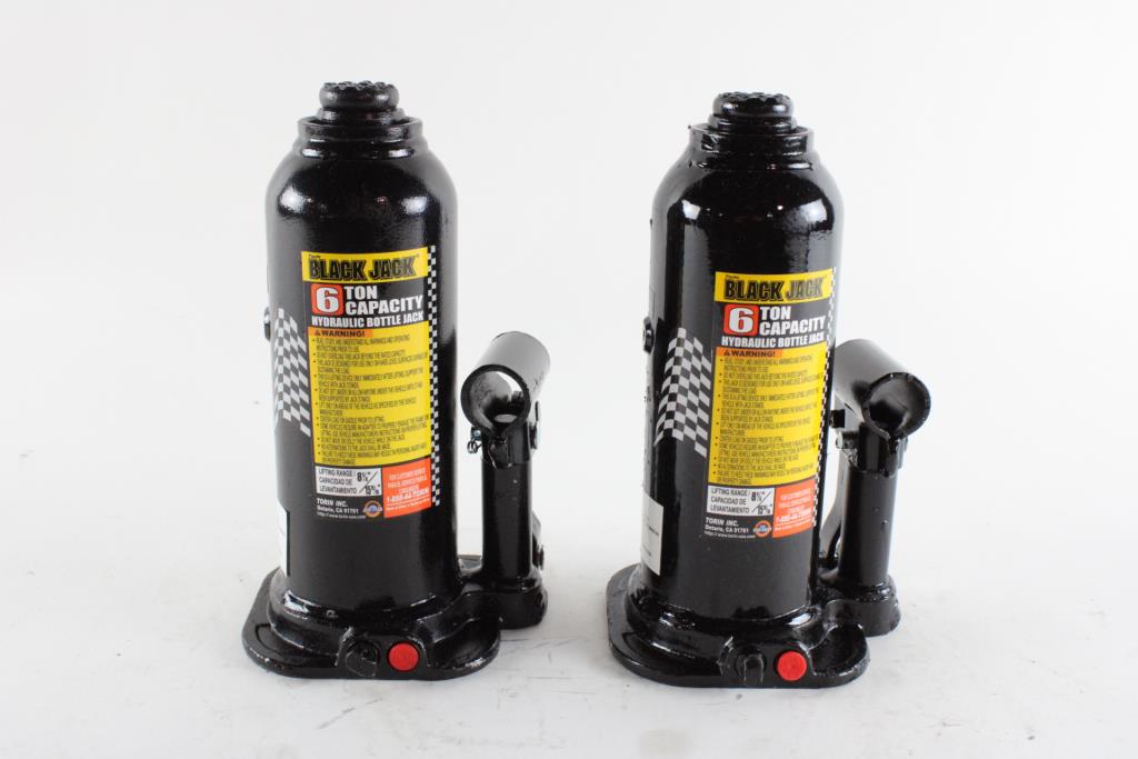 6 Ton Hydraulic Bottle Jack, 2 Pieces | Property Room