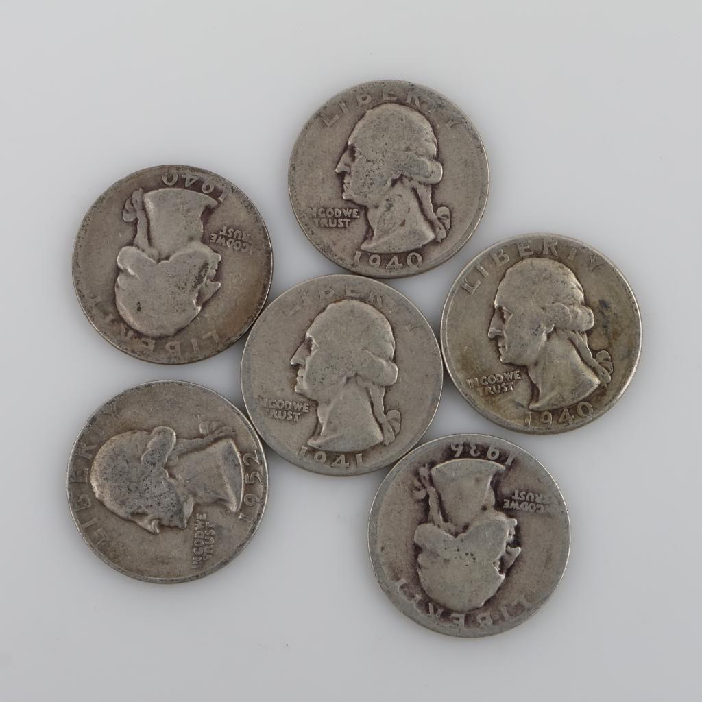 6 US Silver Quarters | Property Room
