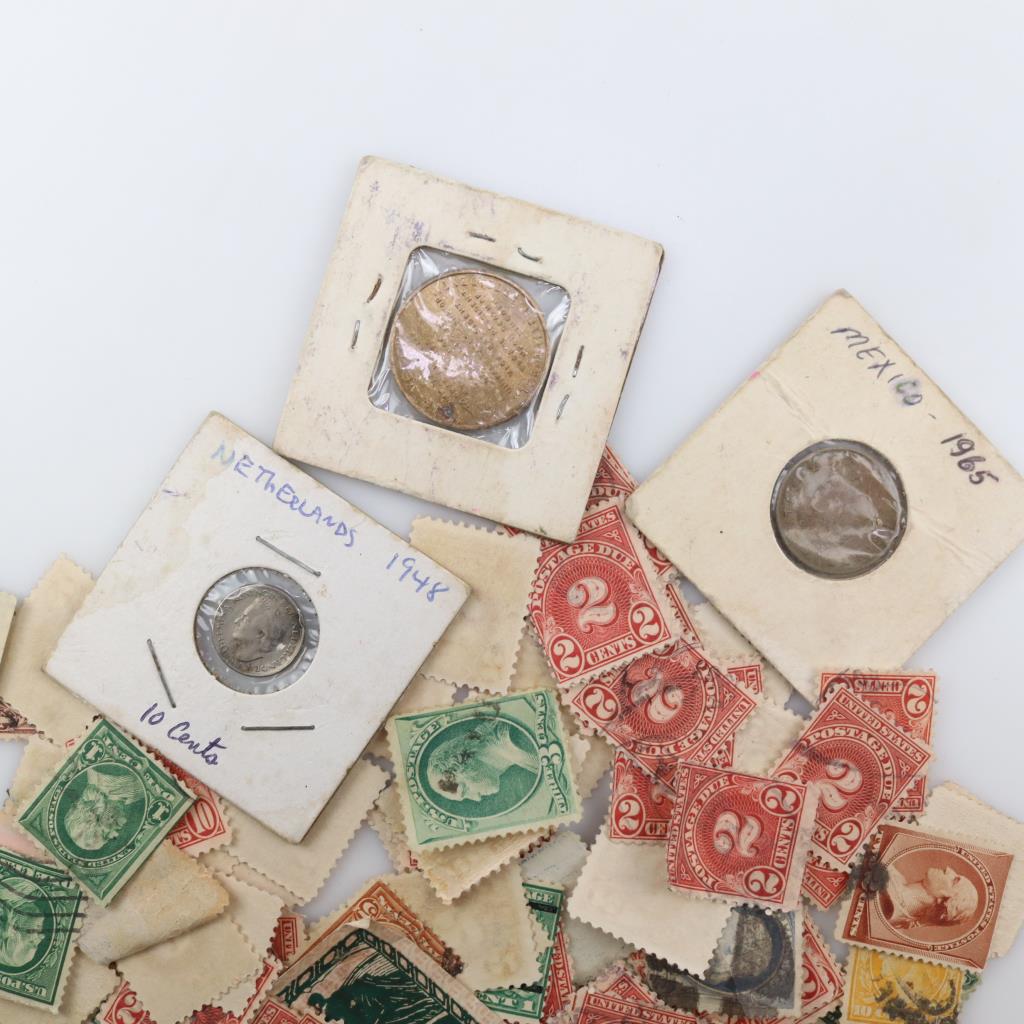 60+ Stamps With Token And Foreign Currency | Property Room