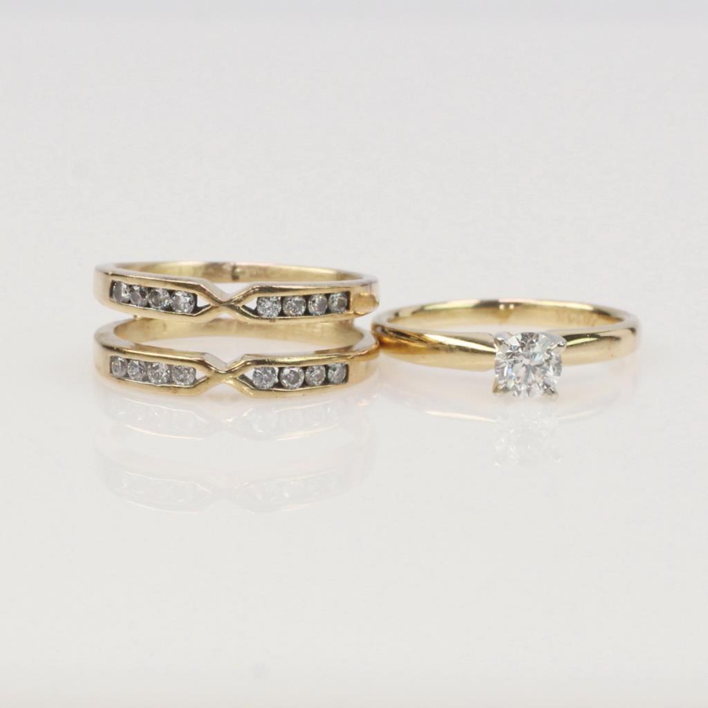 .64ct TW GSL Certified Diamond 14k Gold Engagement Ring - Evaluated By ...