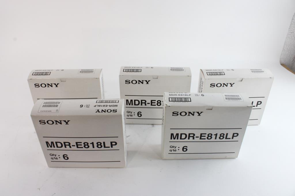 6-Count Boxes Of Sony Headphones, 5 Pieces | Property Room