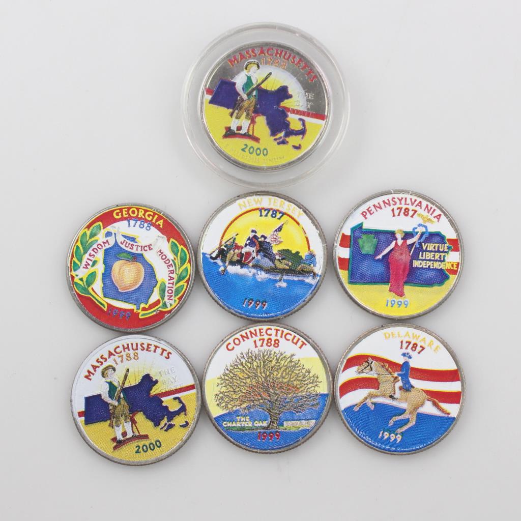 7 Colorized State Quarters | Property Room