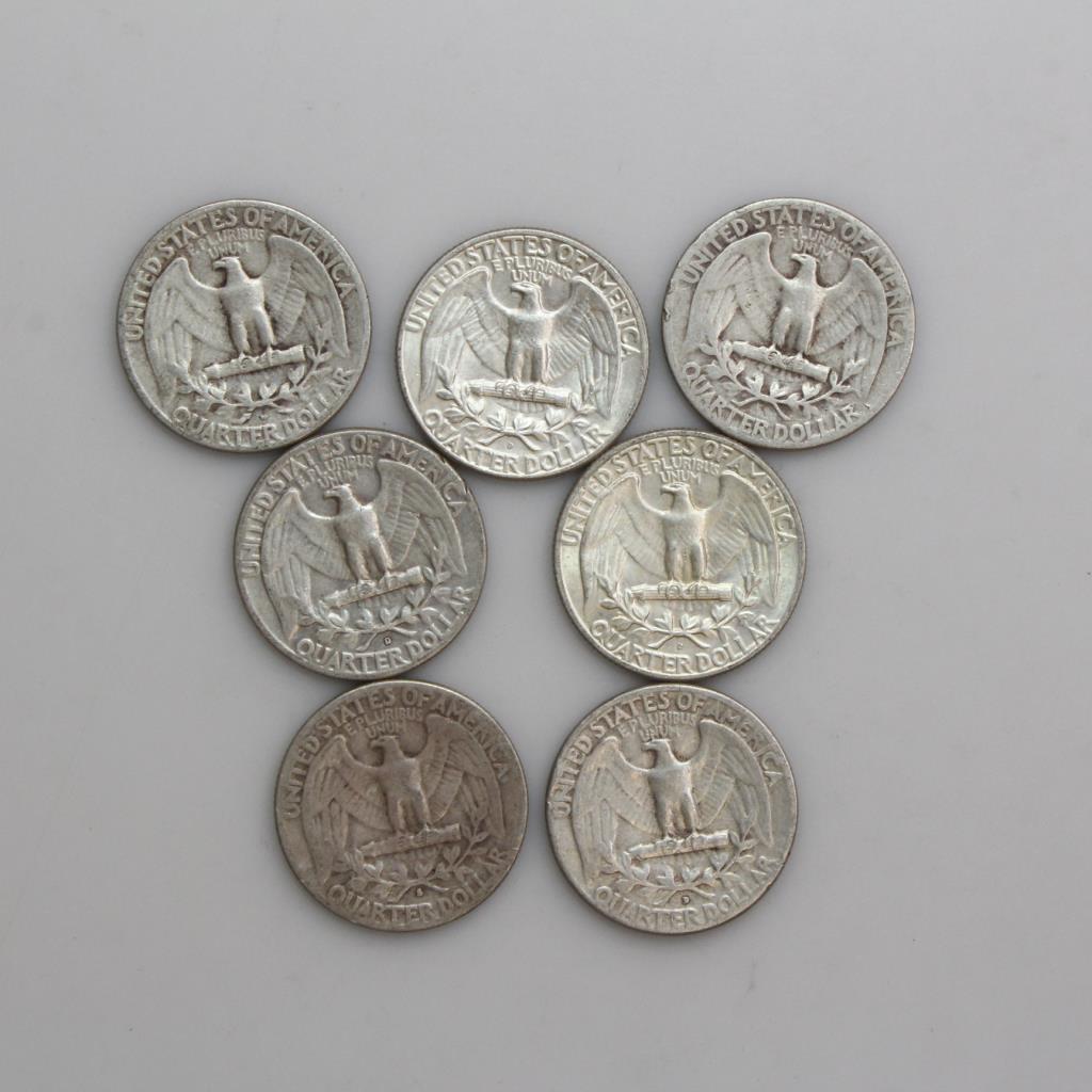 7 Silver US Quarters | Property Room