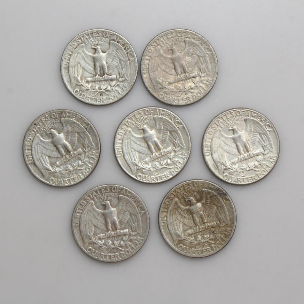 7 Silver US Quarters | Property Room