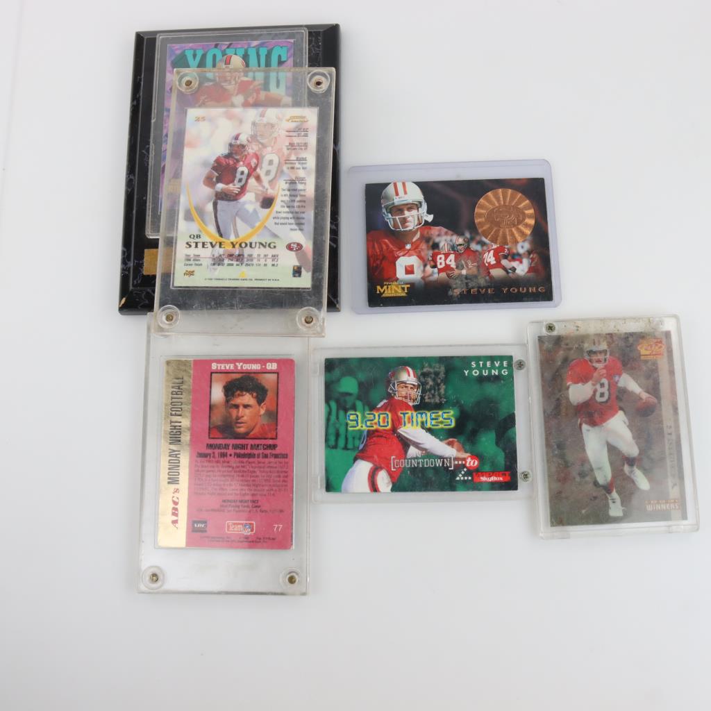 7 Steve Young Football Trading Cards | Property Room