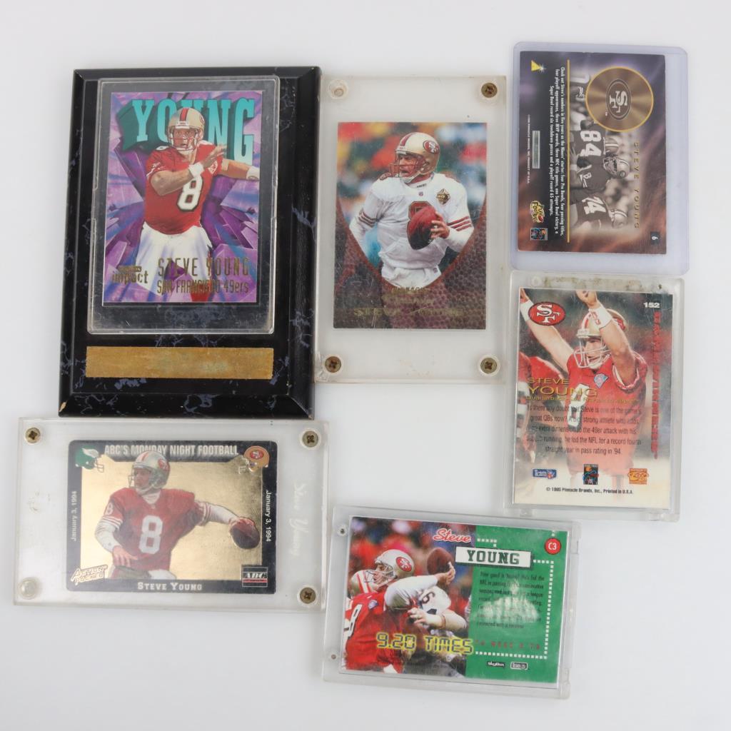 7 Steve Young Football Trading Cards | Property Room