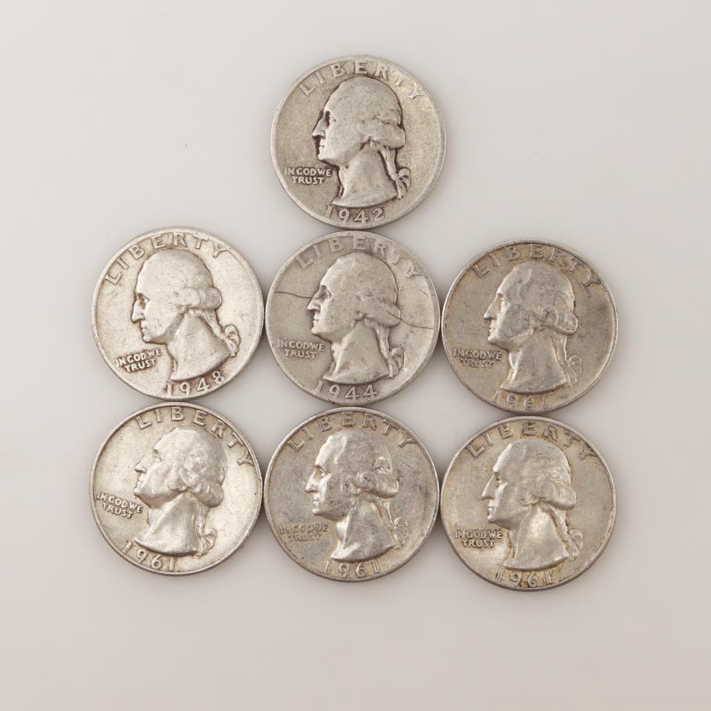 7 US Silver Coins | Property Room