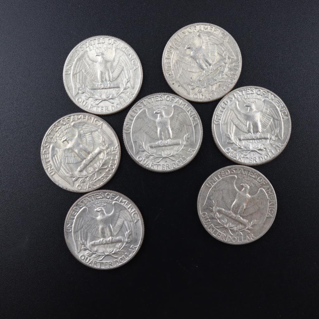 7 US Silver Quarters | Property Room