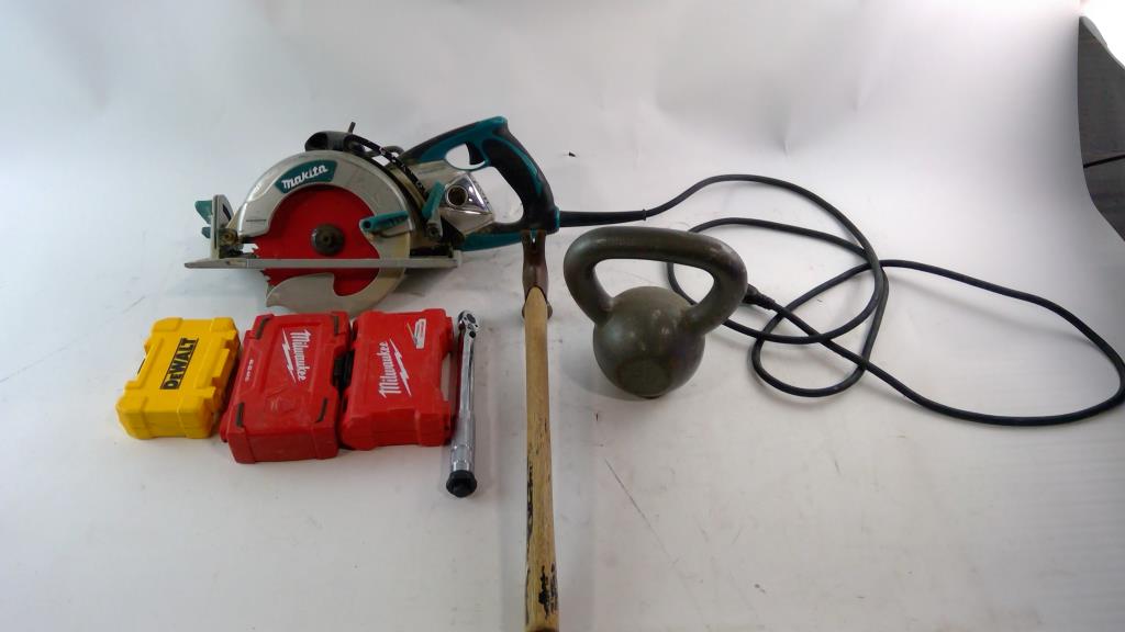 7-1/4'' Circular Saw, Drill Bit Set And More, 5+ Pieces | Property Room