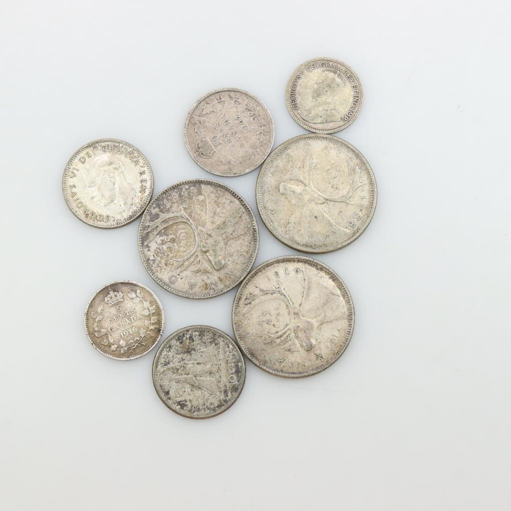 8 Canadian Silver Coins | Property Room