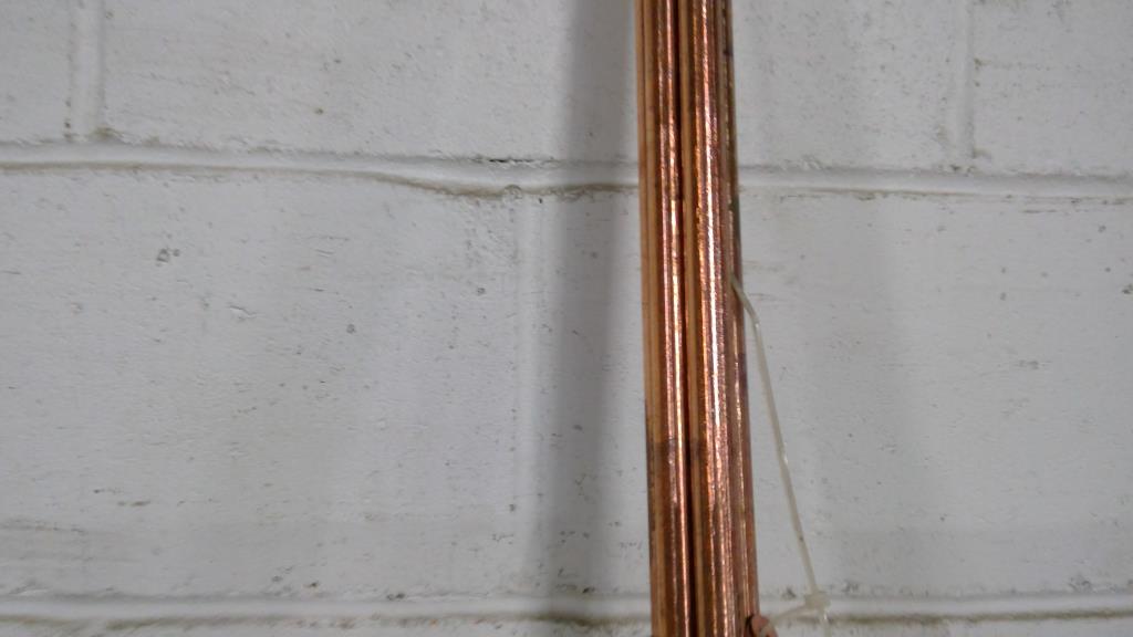 8' Copper Pointed Ground Rods, 5 Pieces | Property Room