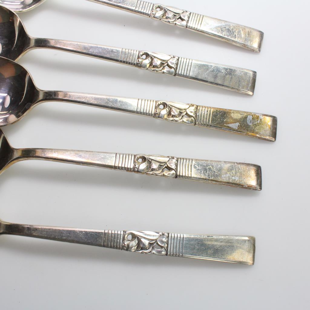 8 Silver Plated Community Morning Star Spoons | Property Room